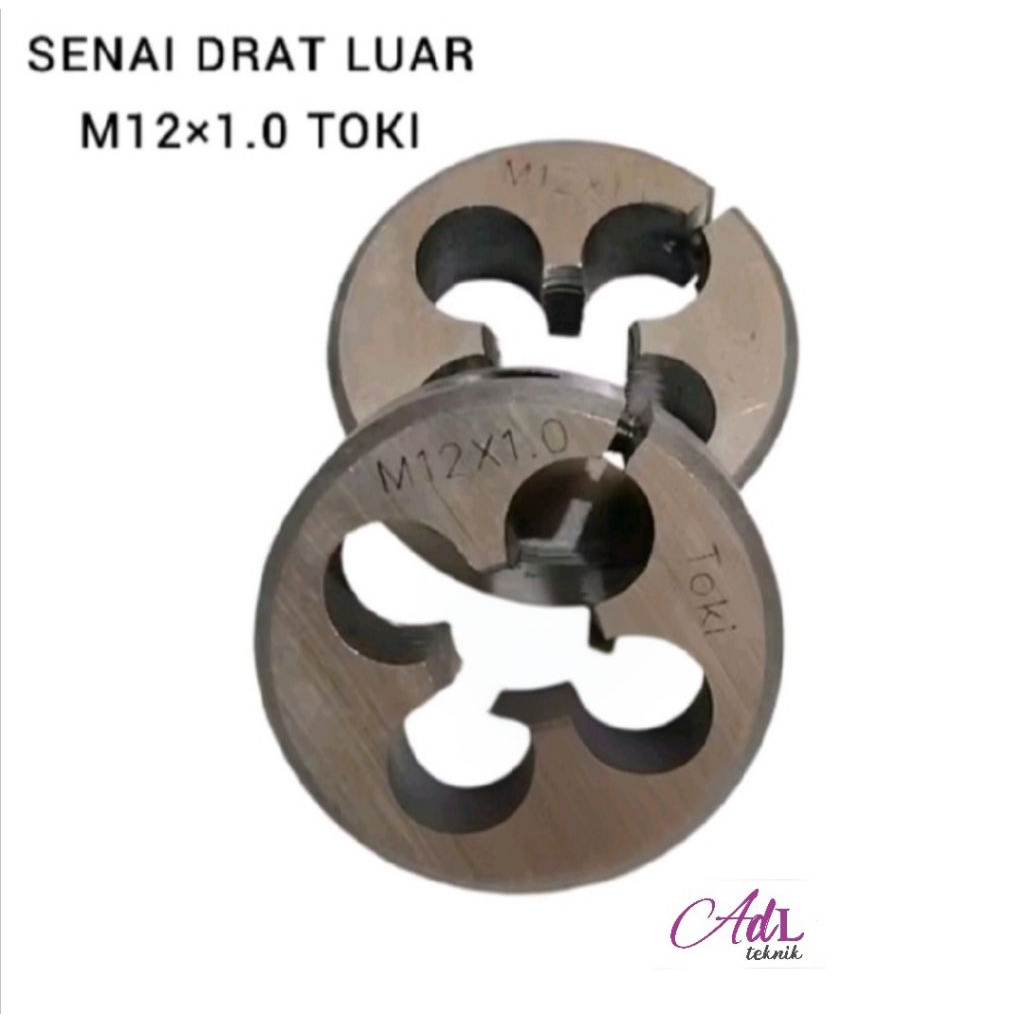 Jual Mata Senai Drat Luar M12 x 1 Yoki Round Dies Senei senay M12 x 1.0 ...