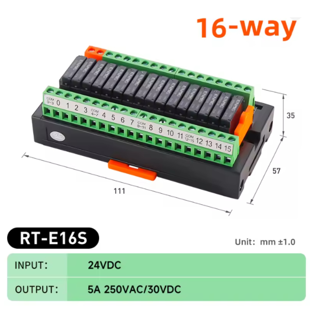Jual ENMG Terminal Relay PNP/NPN Module LED status light RT-E16S Multi ...