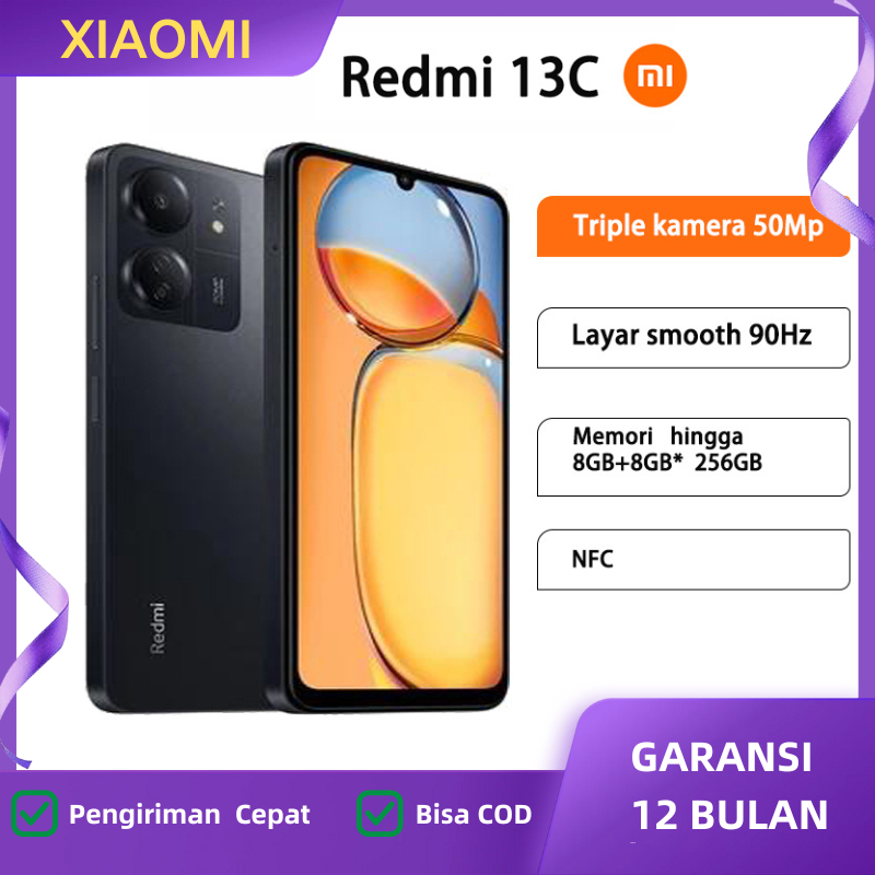 Jual HP XIAOMI REDMI 13C 5G RAM 8/256GB FULLSET GARANSI 12 BULAN ...