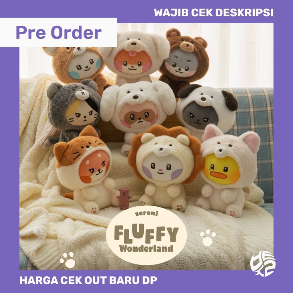 Jual [PO] Zerobaseone ZB1 Zeroni Line Friends Fluffy Wonderland Pop Up ...