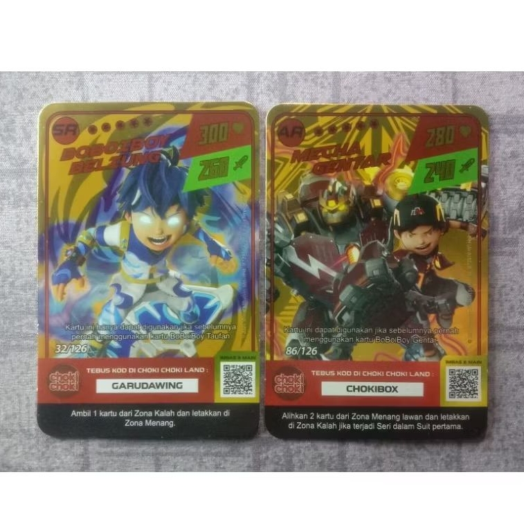 Jual Monsta Galaxy Card SR Boboiboy beliung dan AR Mechagentar [HARGA ...