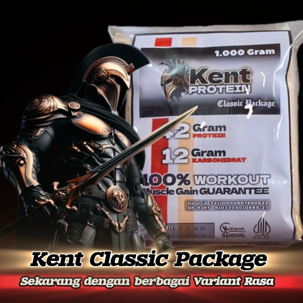 Jual ORIGINAL! whey Kent Protein 1000gr Suplemen Tinggi Protein ...