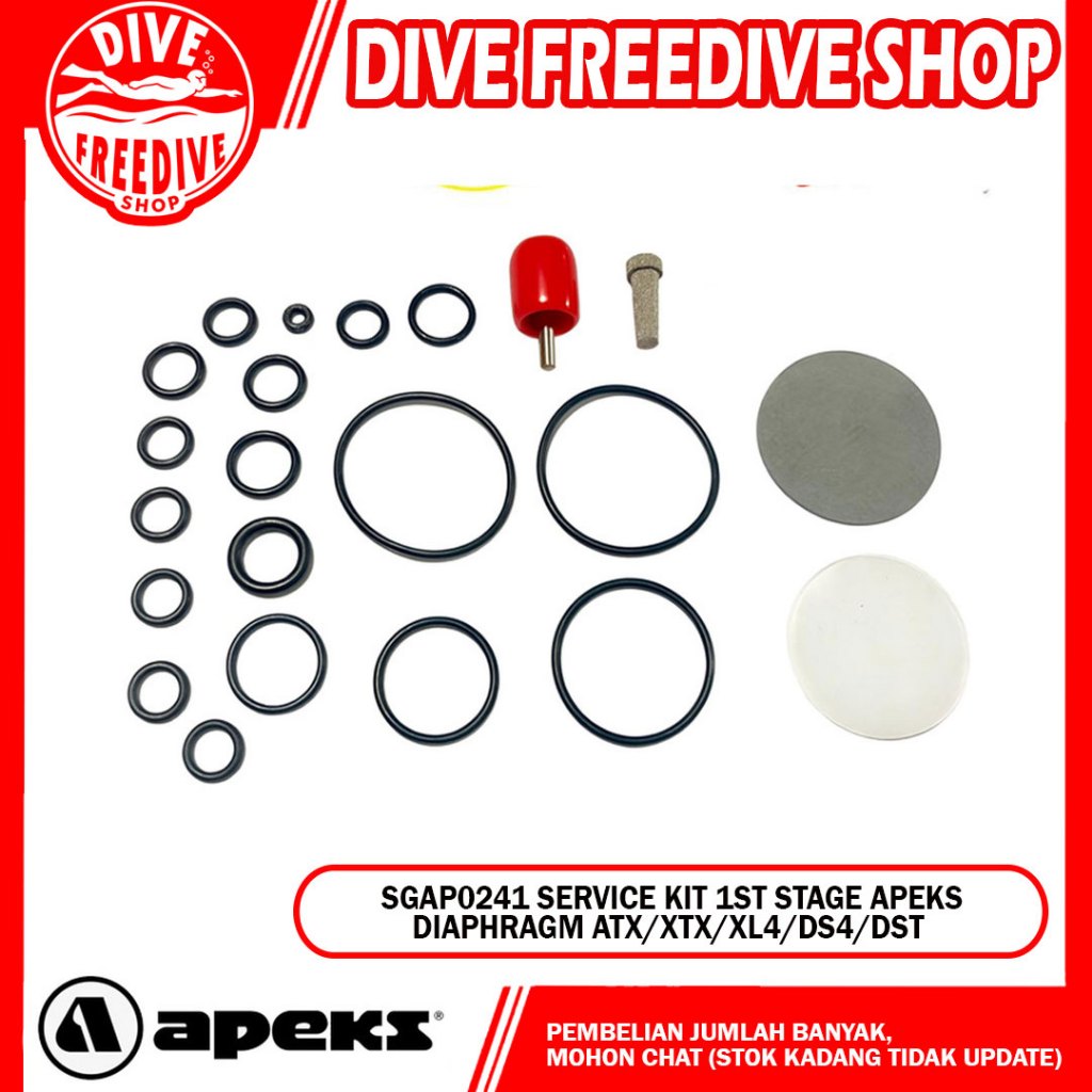 Jual SGAP0241 Service Kit 1st Stage Apeks Diaphragm ATX/XTX/XL4/DS4/DST ...