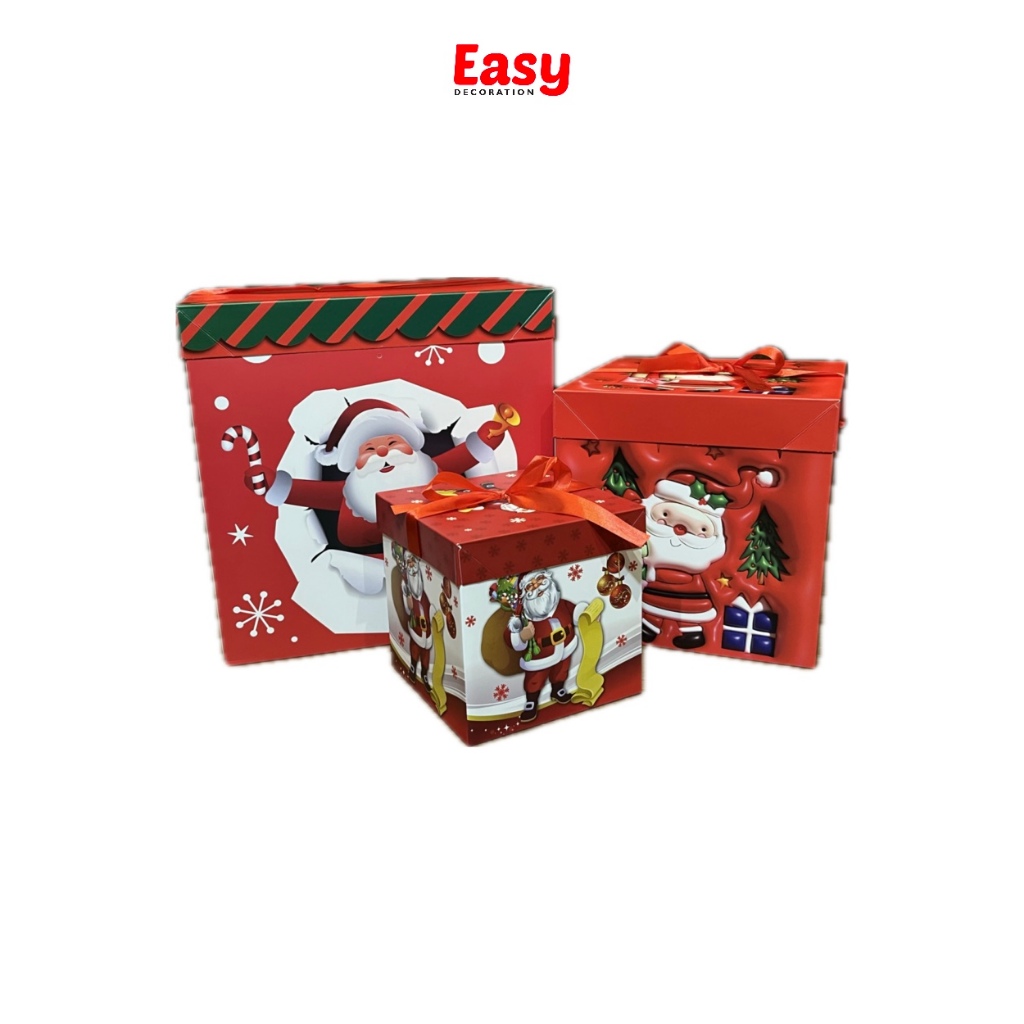 Jual Easy Decoration 3 in 1 Christmas GIFT BOX Kotak Kado Nuansa Natal ...