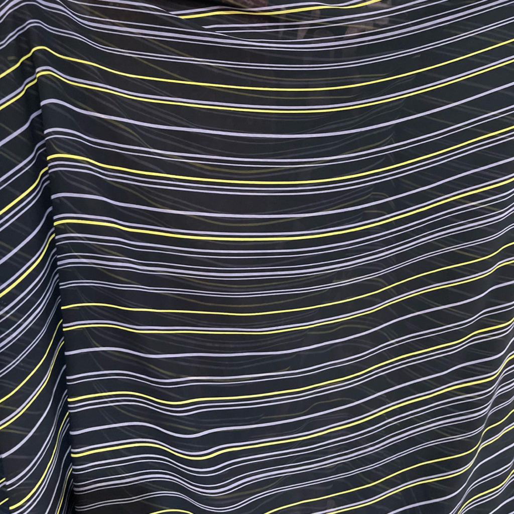 Jual kain sifon ceruty motif salur premium - kain zara ceruty - kain ...