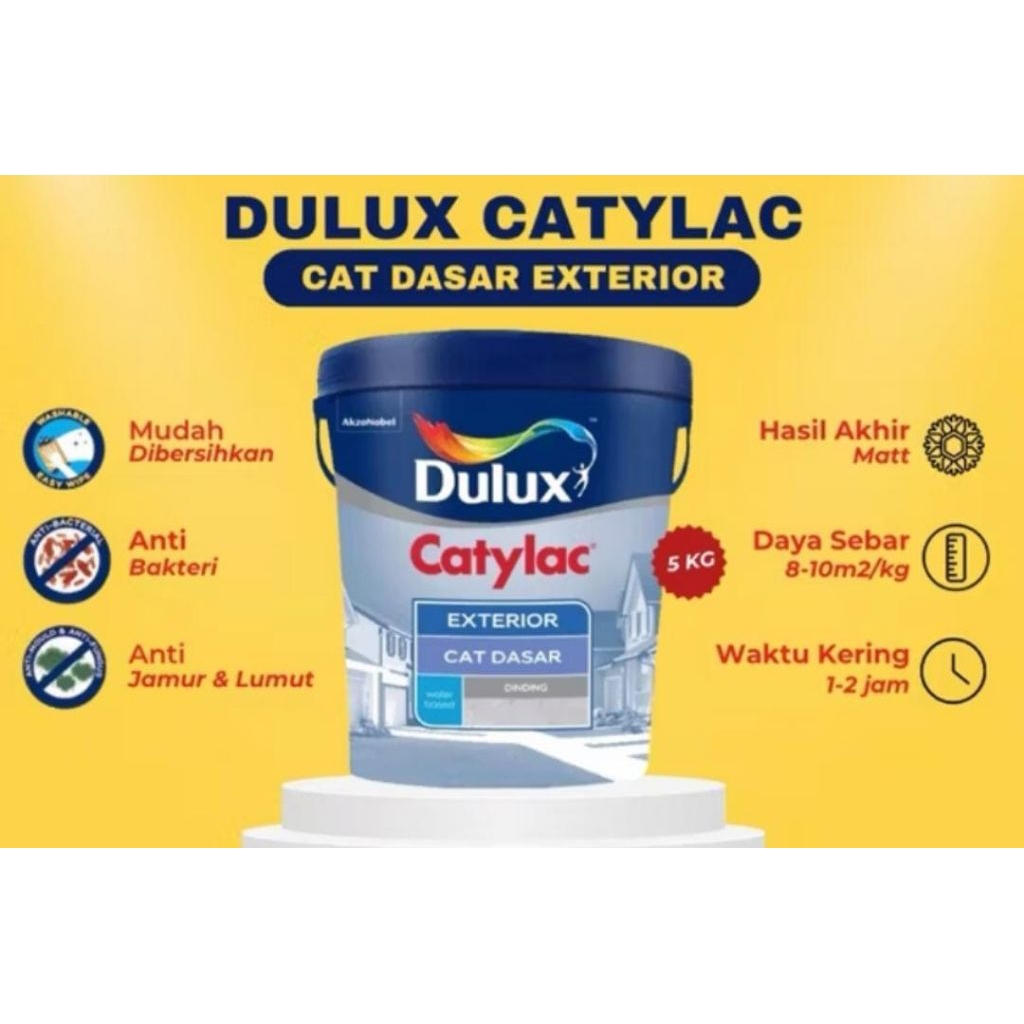 Jual Dulux Catylac Cat Dasar Exterior@5kg | Shopee Indonesia
