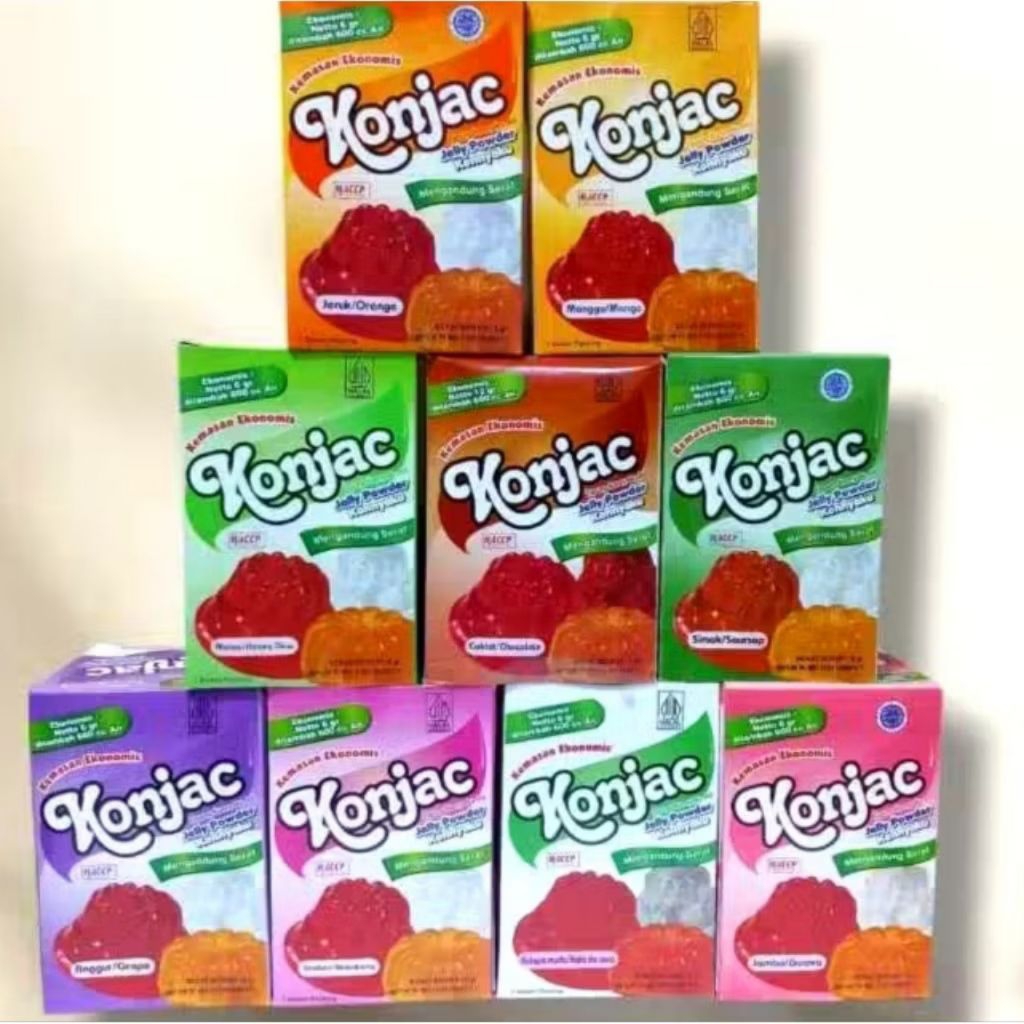Jual ( HARGA GROSIRAN ) KONJAC JELLY POWDER KONNYAKU 1 BOX / 12SACHET ...