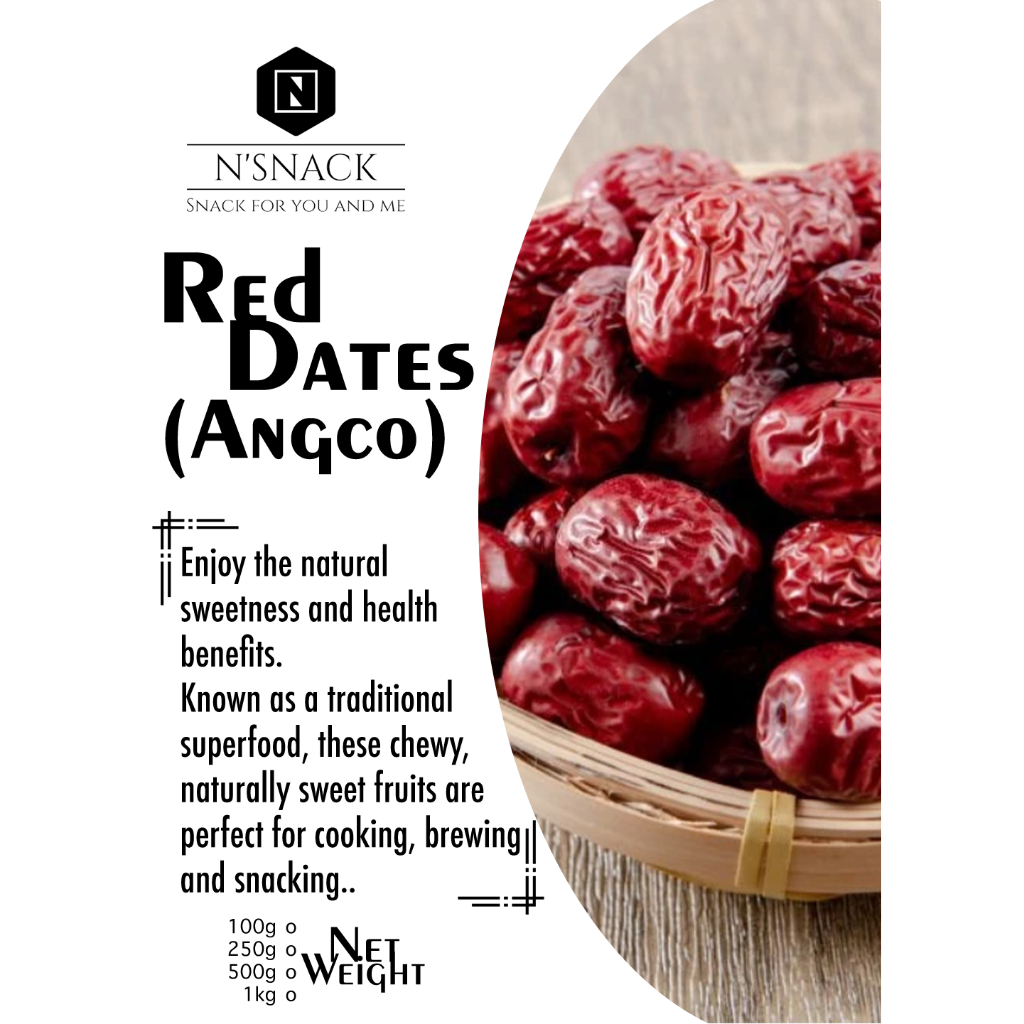 Jual Dried Red Dates 100gram / Kurma Merah / Angco Hong Zao [PREMIUM ...