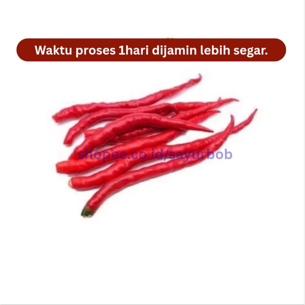 Jual Cabai Merah Keriting Petik 100gr SayurBob | Shopee Indonesia