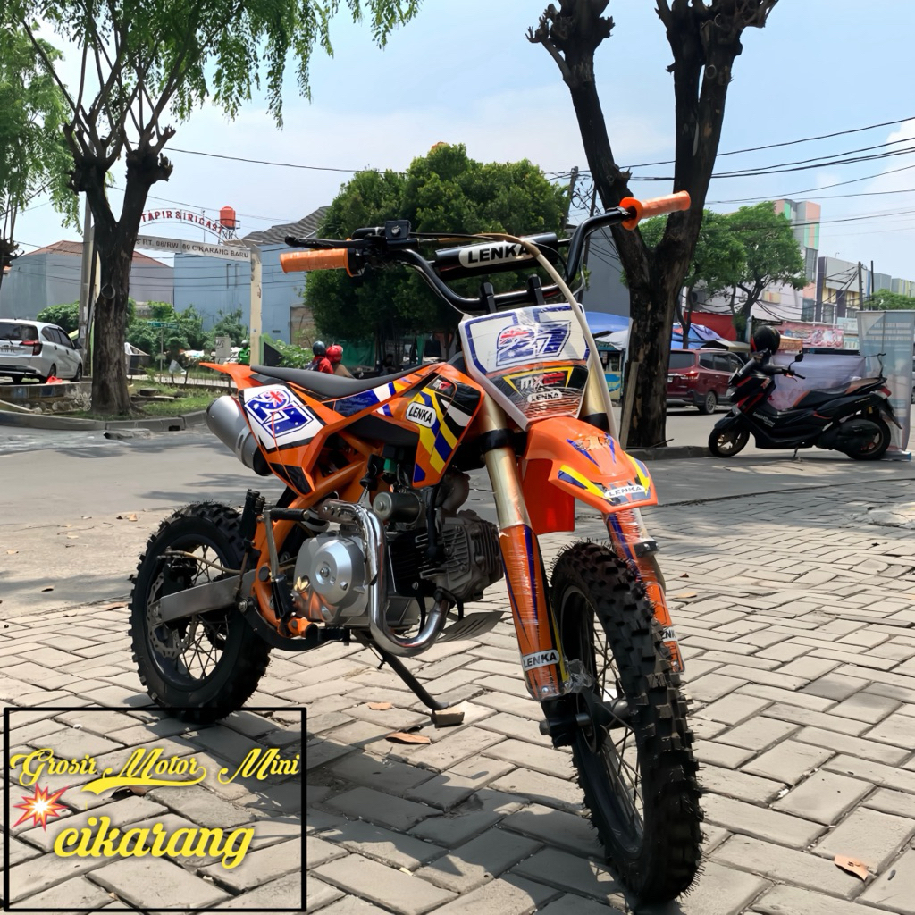Jual MOTOR MINI TRAIL 110CC LENKA RING 14/12 TRANSMISI MANUAL MESIN ...