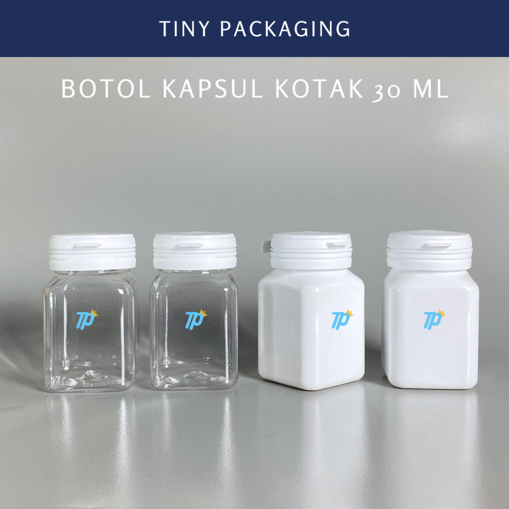 Jual Botol Kapsul Kotak 30 ml | Botol Kapsul 30 ml | Botol 30 ml ...