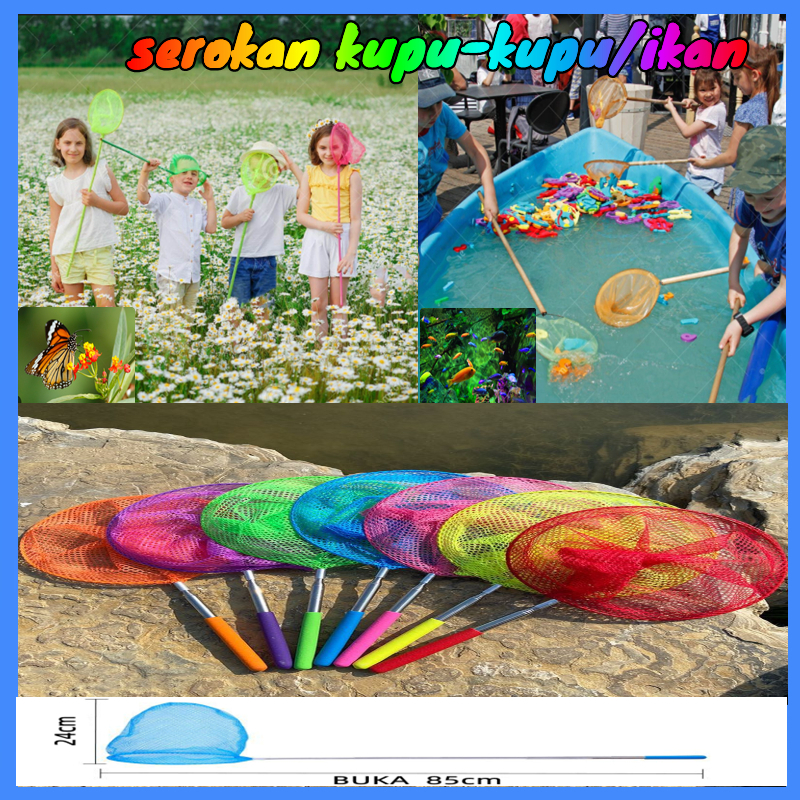 Jual SEROKAN PENCEDOK JARING TELESCOPIC NET ALUMINIUM LIPAT TANGGOK ...