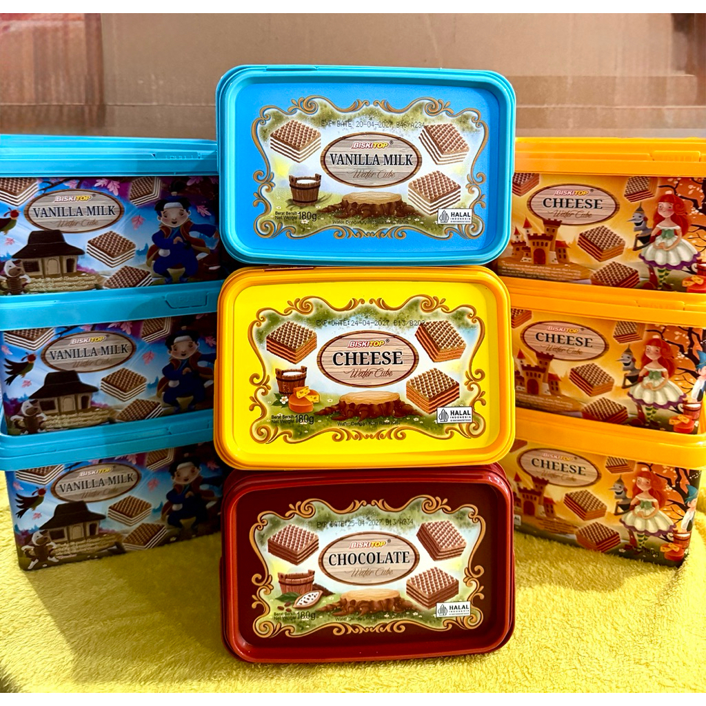 Jual WAFER CUBE 180gr,1 DUS ISI 12 CUBE/bucket | Shopee Indonesia