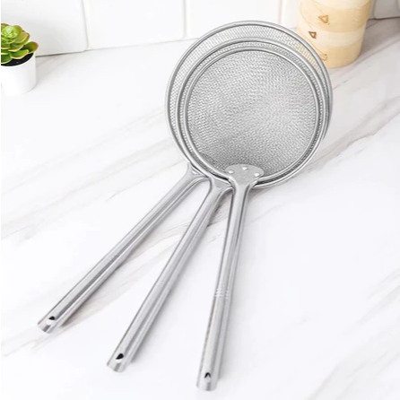 Jual Serokan Gorengan Saringan Stainless Serok Jaring Bulat Penyerok ...