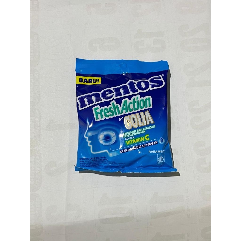 Jual Permen mentos by golia fresh action isi 42 butir | Shopee Indonesia