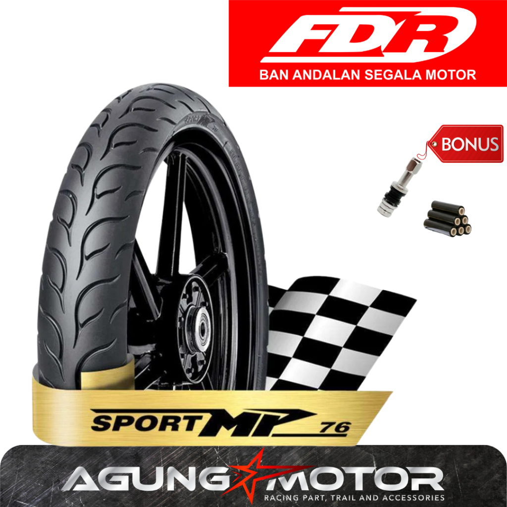 Jual Ban Motor FDR MP 76 90/80-14 100/80-14 90/80-17 Racing Soft ...