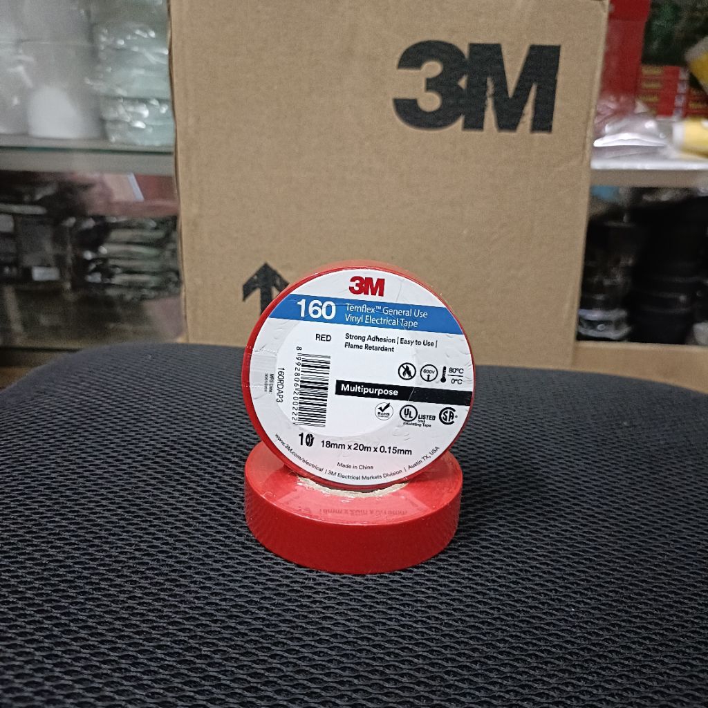 Jual Isolasi Kabel Listrik 3M - Temflex vinyl electrical tape 160 ...