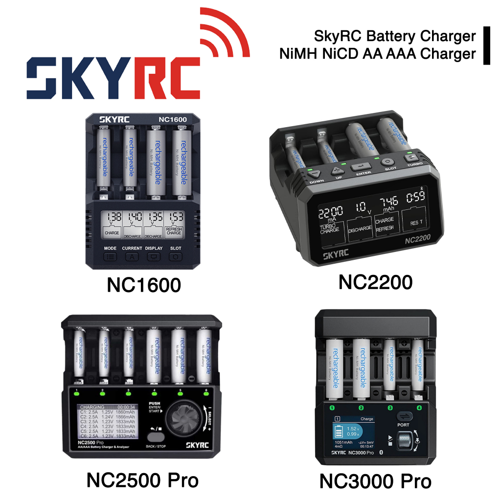 Jual SkyRC Battery Charger Analyzer AA AAA A2 A3 NiMh NiCD NC 1600 2200 ...
