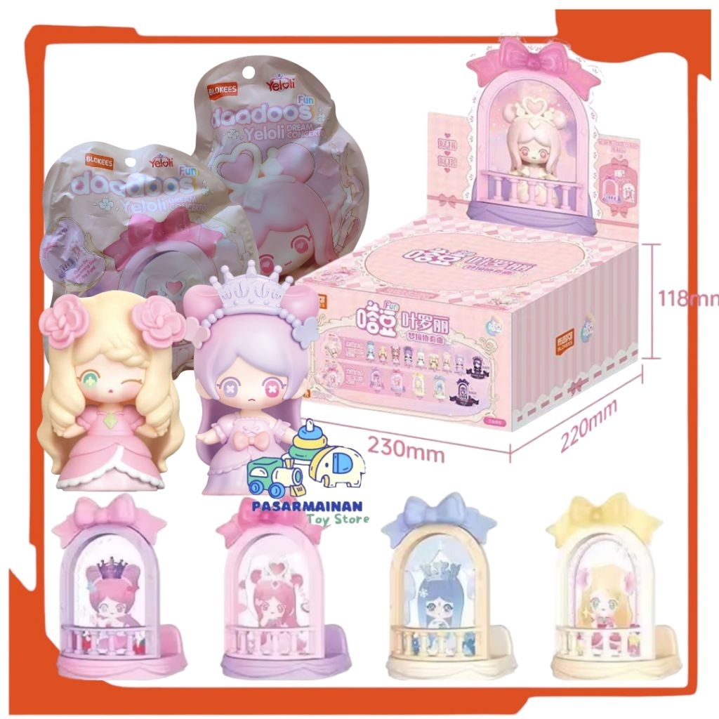 Jual Blind Box Blokees Figure Yeloli Dream Concerto Series Ye luoli ...