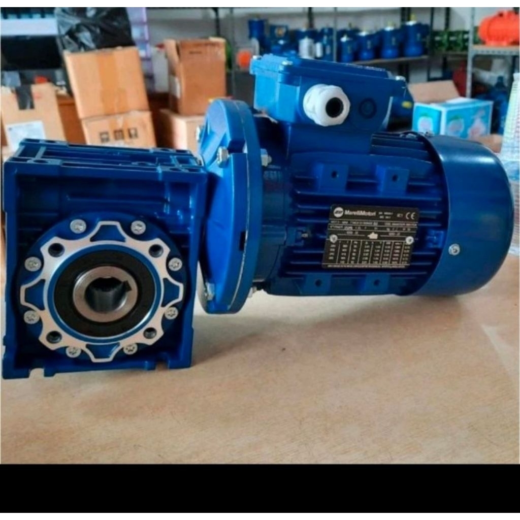 Jual Gearbox MOTOVARIO NMRV 063 untuk motor 2HP (1,5KW) 220/380v 3 ...
