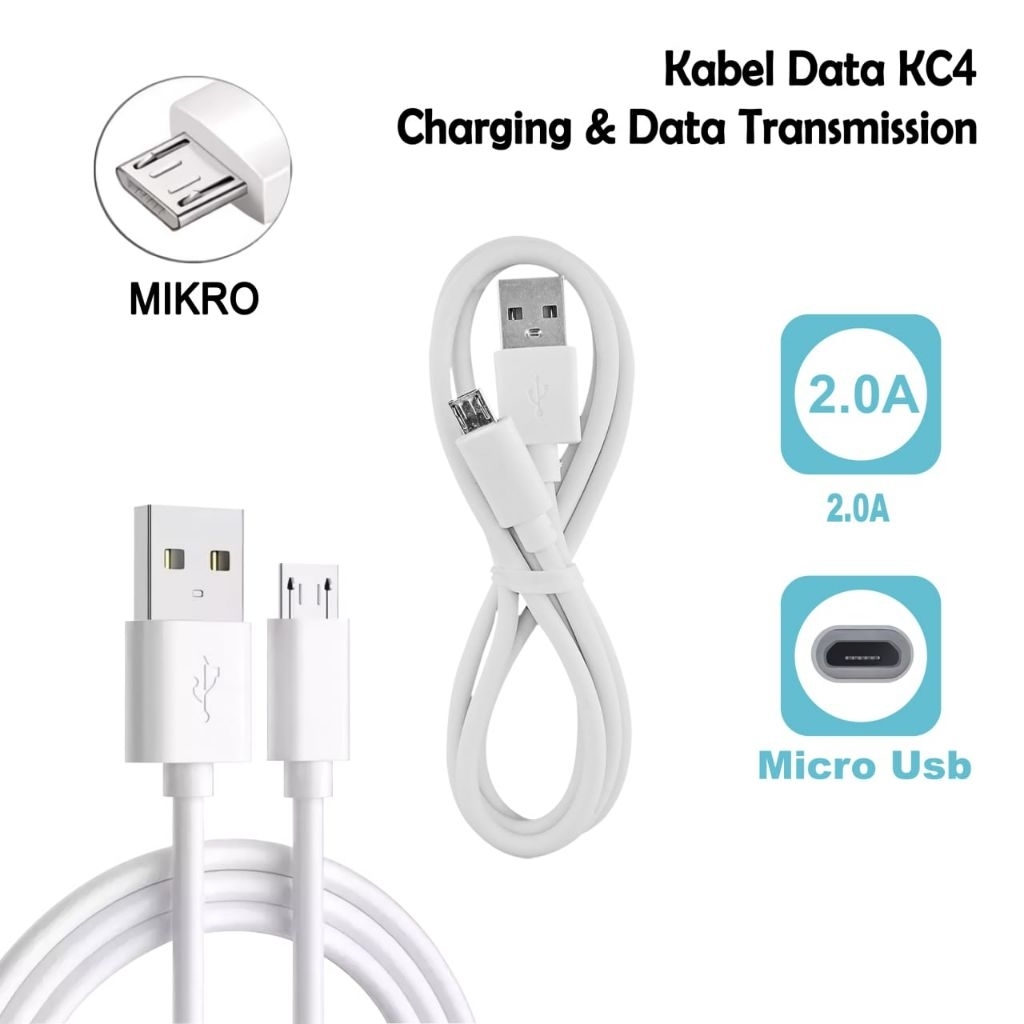 Jual Kabel Data Bulat AUTHENTIC - Micro USB | Shopee Indonesia