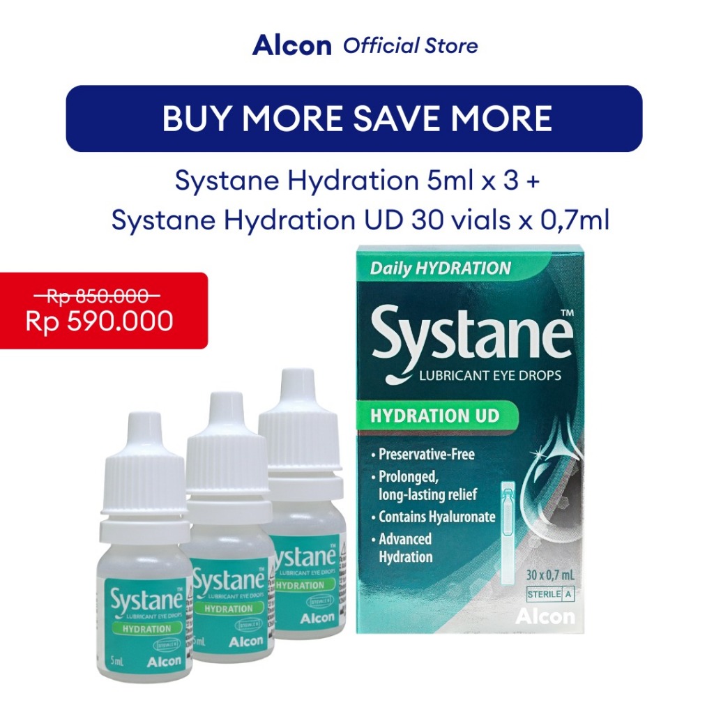 Jual Systane Hydration Lubricant Eye Drops | Botol 5 ml (x3) + Vial Isi ...