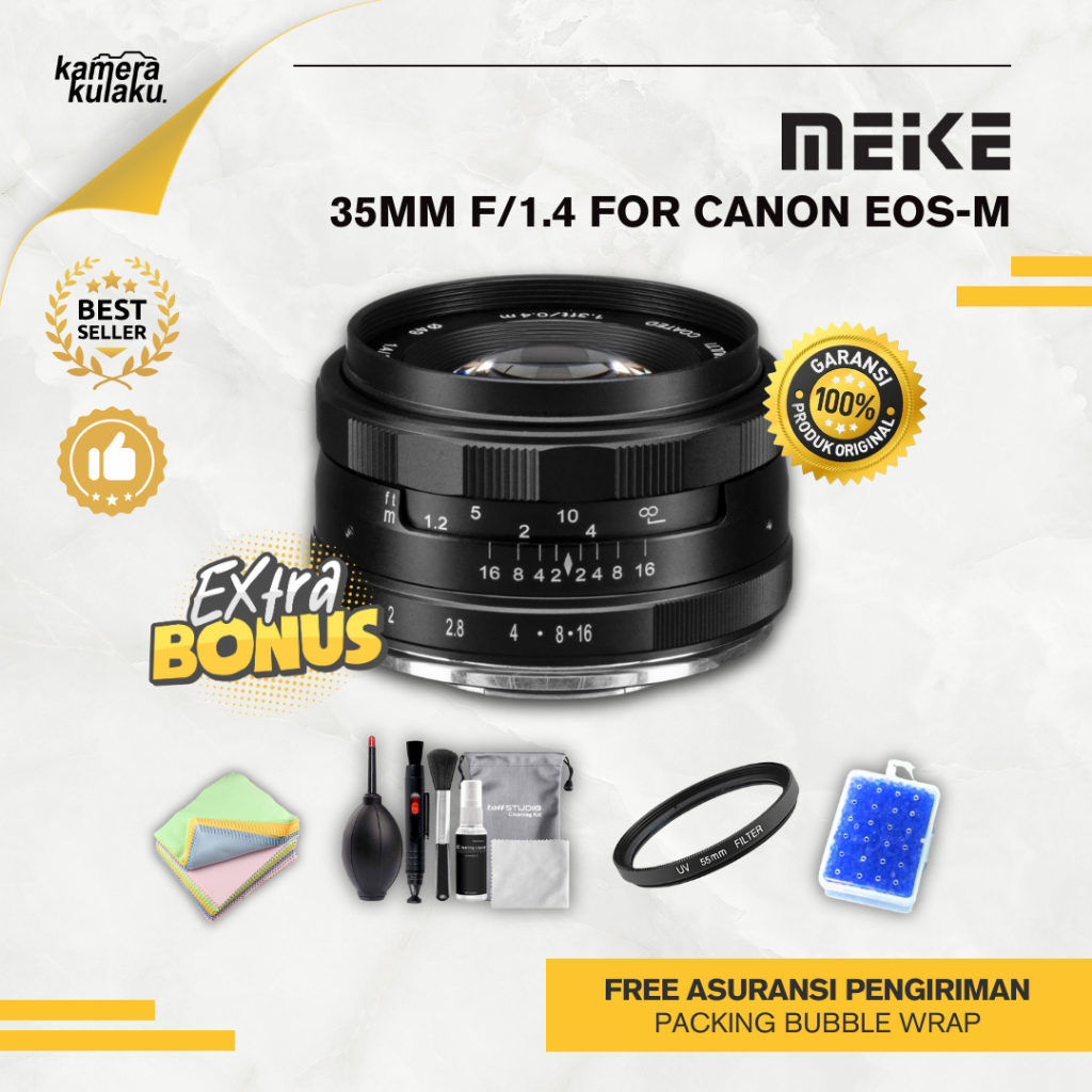 Jual LENSA MANUAL MEIKE 35MM F1.4 FOR CANON EOS M COCOK UNTUK M6 M10 ...