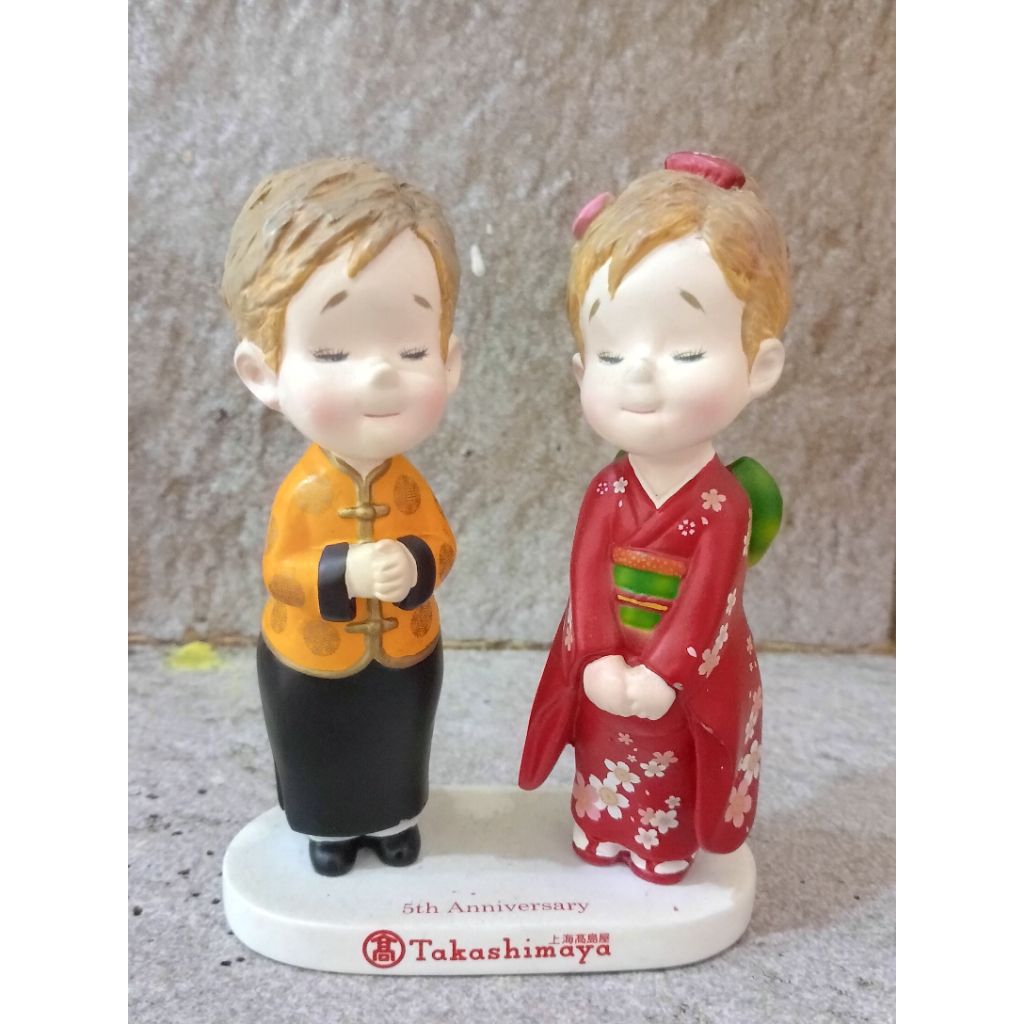 Jual Takashimaya limited 5th anniversary twin rose chan doll | Shopee ...