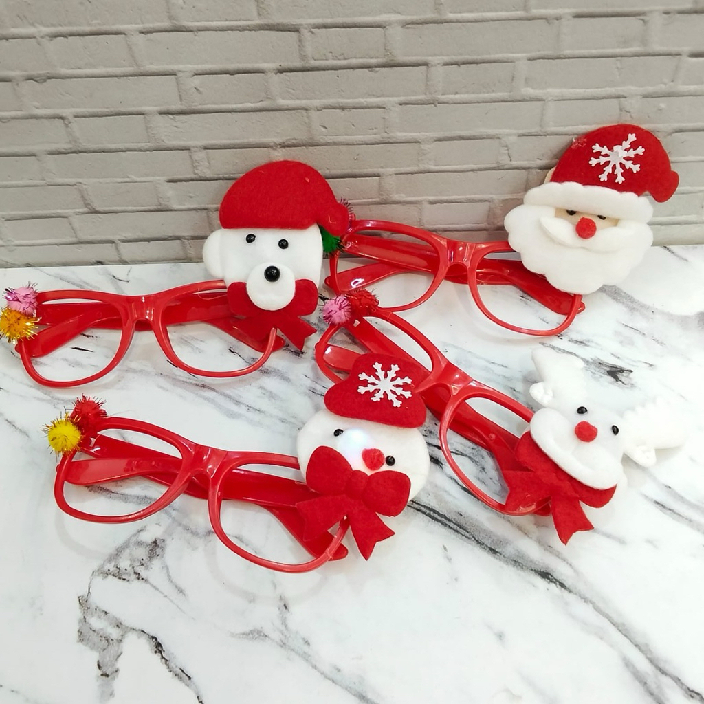 Jual BANDO NATAL/BANDO LAMPU/BANDO LED MERRY CHRISTMAS//KACAMATA MERRY ...