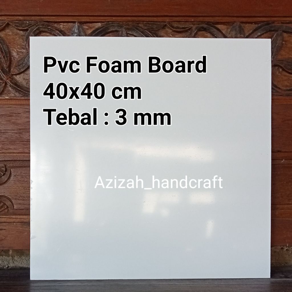 Jual PVC Foam Board 40x40 3mm / PVC foam board lembaran ukuran 40x40 ...