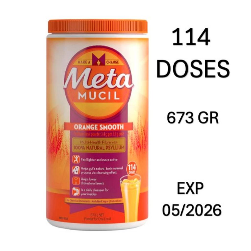 Jual Metamucil Meta Mucil Daily Fibre Smooth Orange with 100% Natural ...