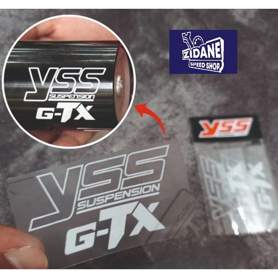 Jual Sticker Shock YSS GTX YSS G-TX Shockbreaker Stiker Printing ...