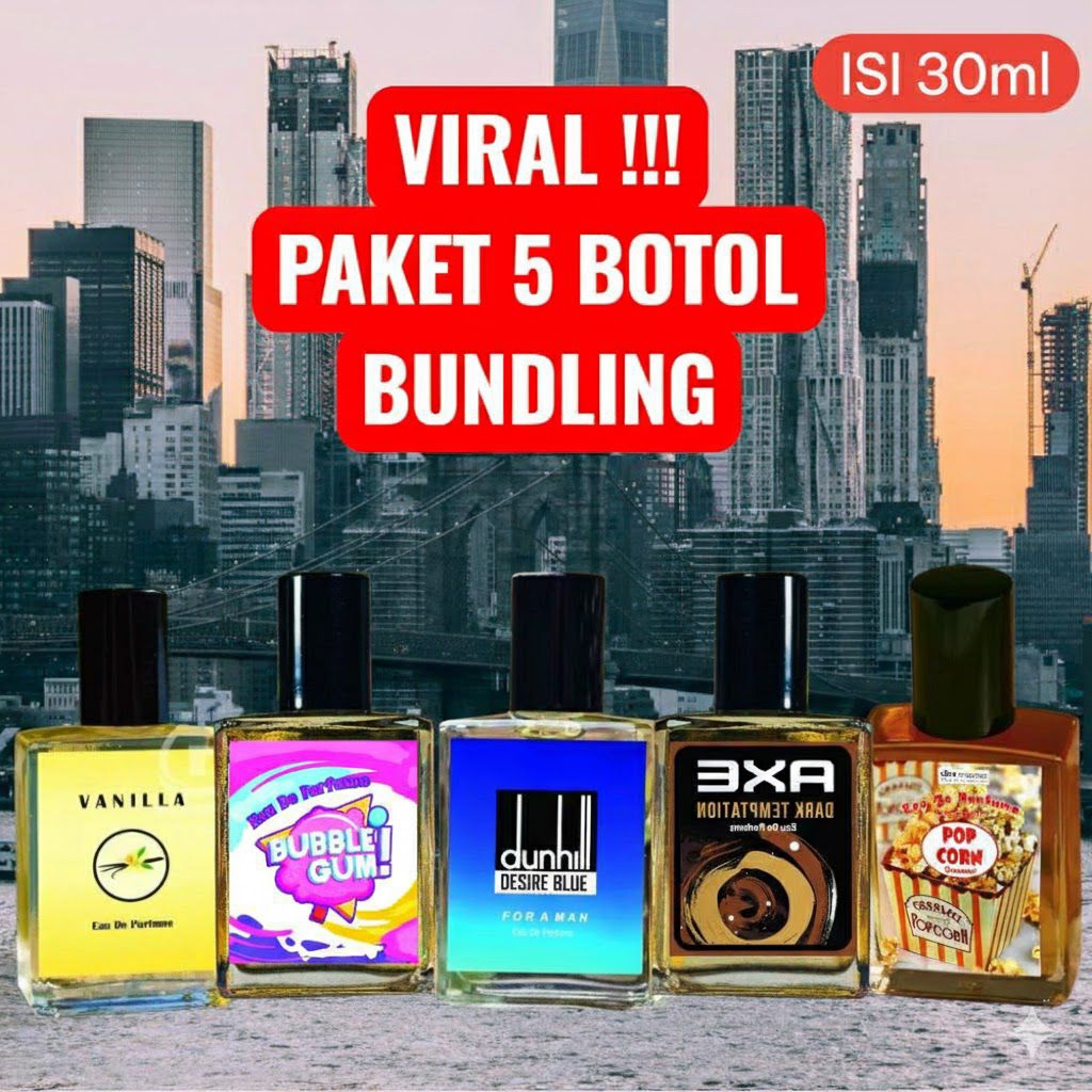 Jual PAKET 5 BOTOL BUNDLING - HARGA JAUH LEBIH MURAH - PARFUME DNHIEL ...