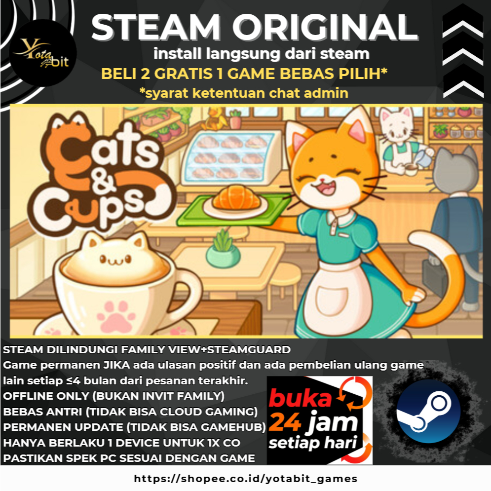 Jual Cats & Cups Offline PC Game Original | Shopee Indonesia