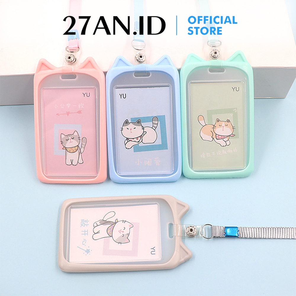 Jual ( 27AN.ID ) Holder Gantungan Tali H497 Kartu Akses Kantor Mrt ...