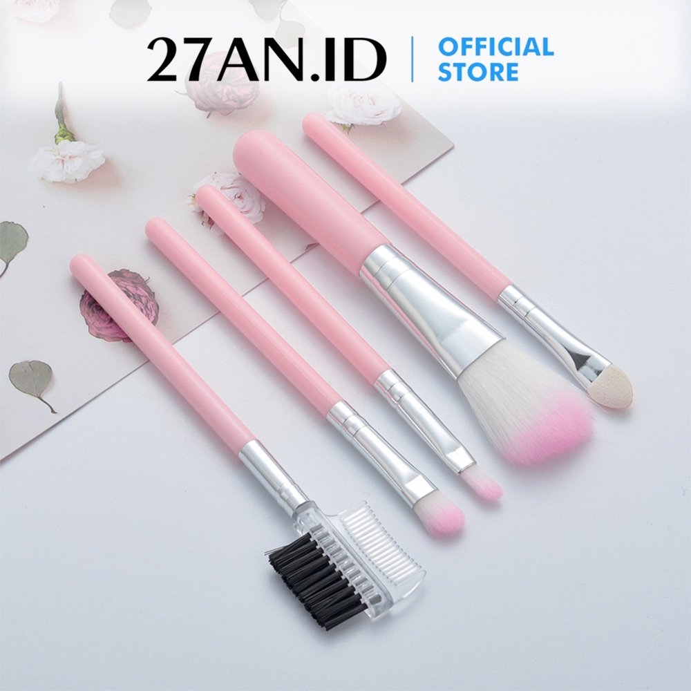 Jual (27AN.ID) Brush Make up 1 set isi 5 pcs H71 Kuas Rias Packingan ...