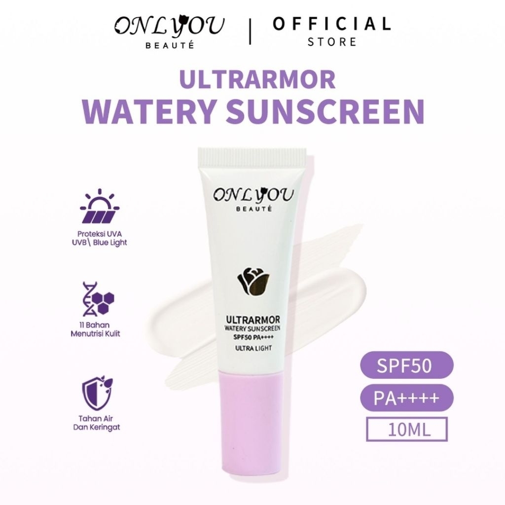 Jual [ORIGINAL] ONLYOU Ultrarmor Watery Sunscreen SPF 50 PA++++ Ultra ...