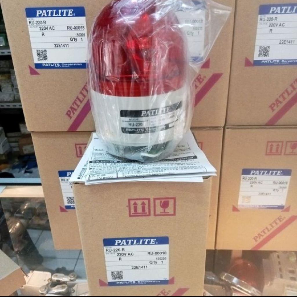 Jual PATLITE RU-220-R 220V AC 8W ORIGINAL | Shopee Indonesia