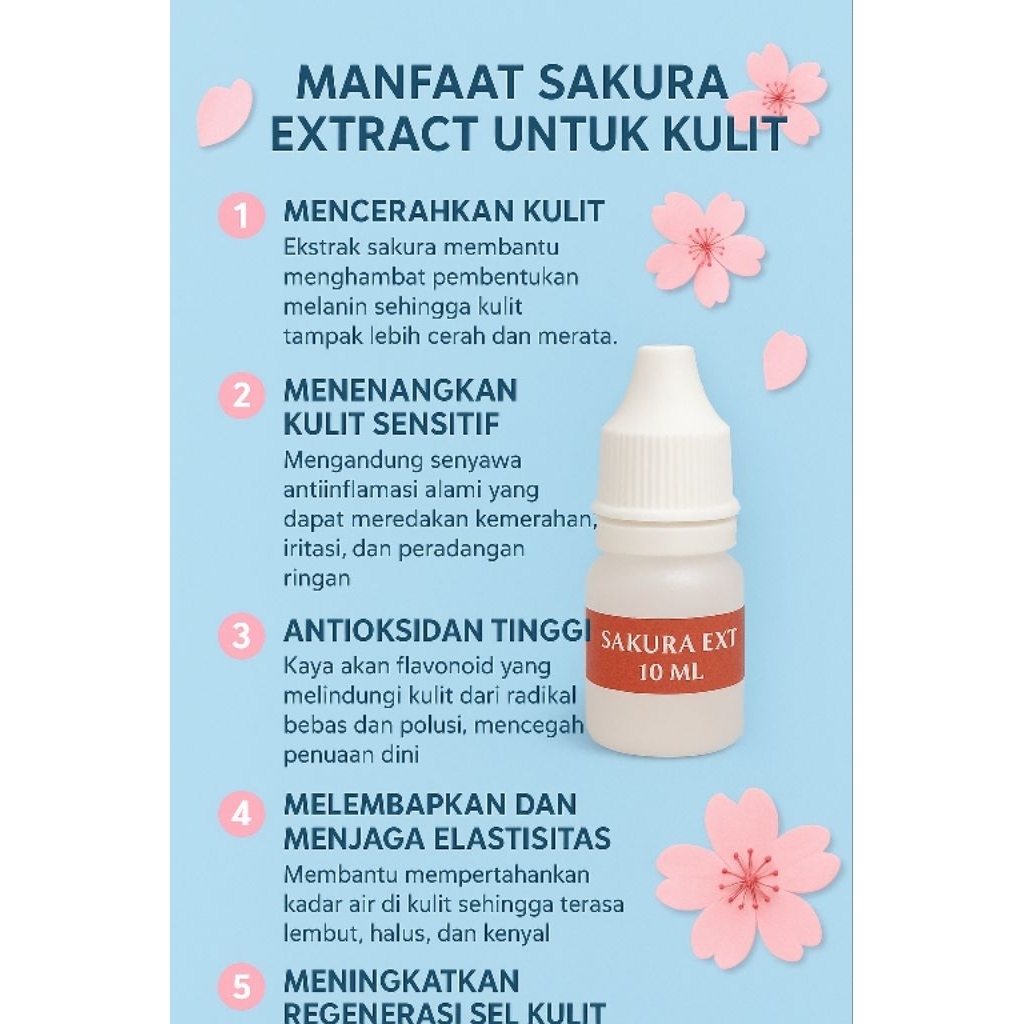 Jual Sakura Extract 10ml – Ekstrak Bunga Sakura untuk Kulit Cerah ...