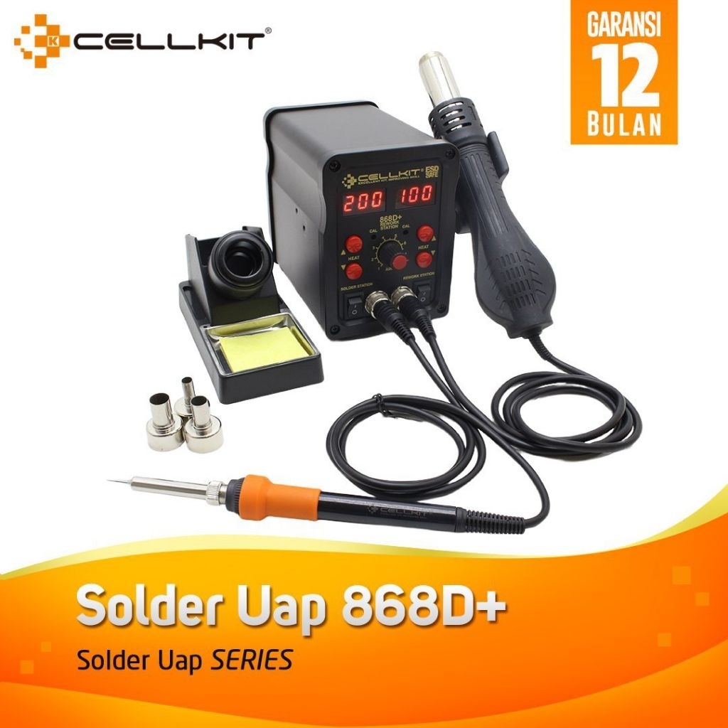 Jual SOLDER DAN BLOWER SERVICE HP DAN LAPTOP CELLKIT 868D+ | Shopee ...