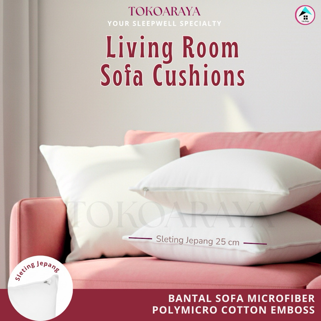 Jual TOKOARAYA - Bantal Sofa Full 100% Dakron Polymicro Cotton Pakai ...