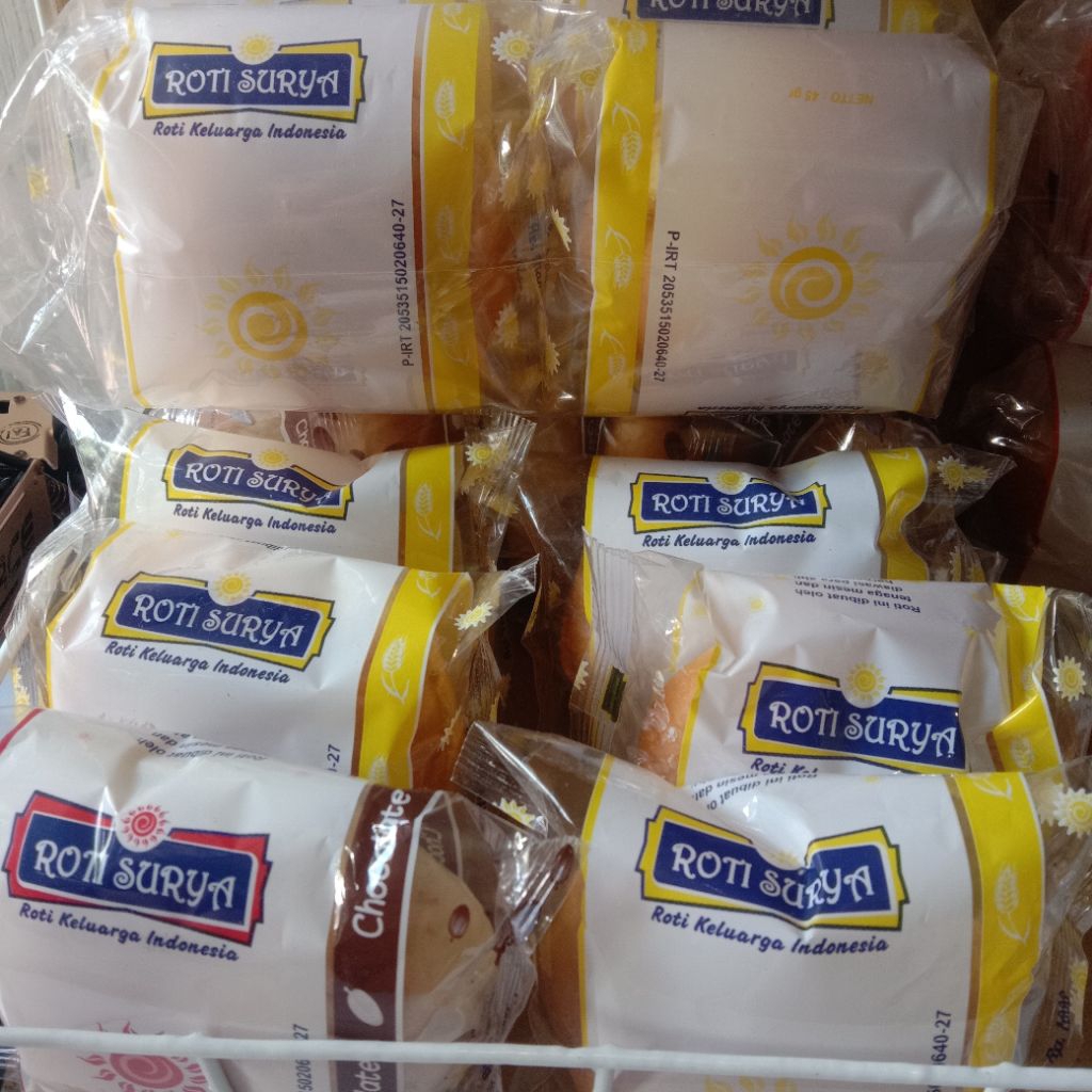 Jual Roti Surya 10 Pcs Roti Manis Rasa Coklat dan Durian | Shopee Indonesia