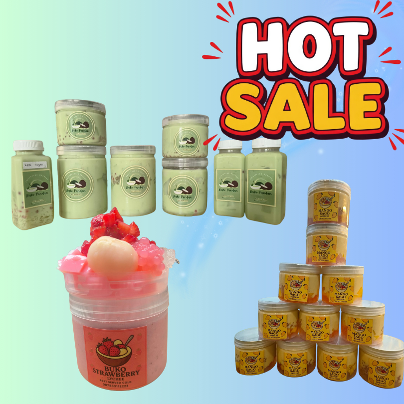 Jual Buko Pandan Premium | Buko Strawberry | Mango Sago Seger | Minuman ...