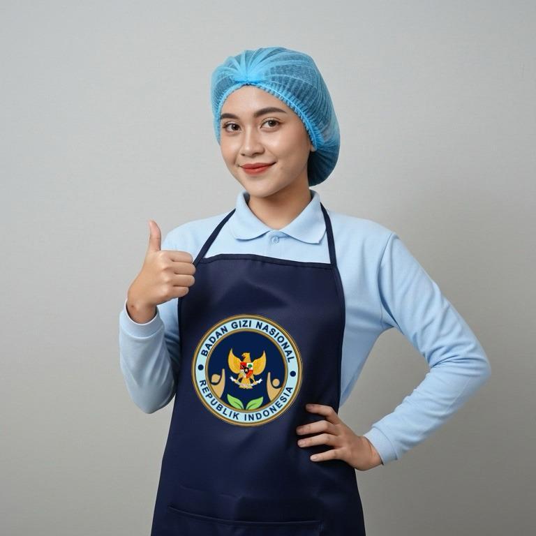 Jual Celemek Apron untuk dapur MBG Bahan Taslan Tebal Anti Air | Shopee ...