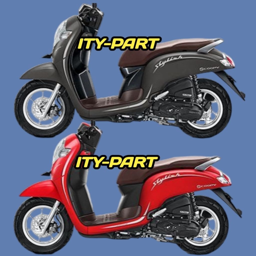 Jual striping stiker lis Scoopy stylish 2019 merah putih hitam coklat ...