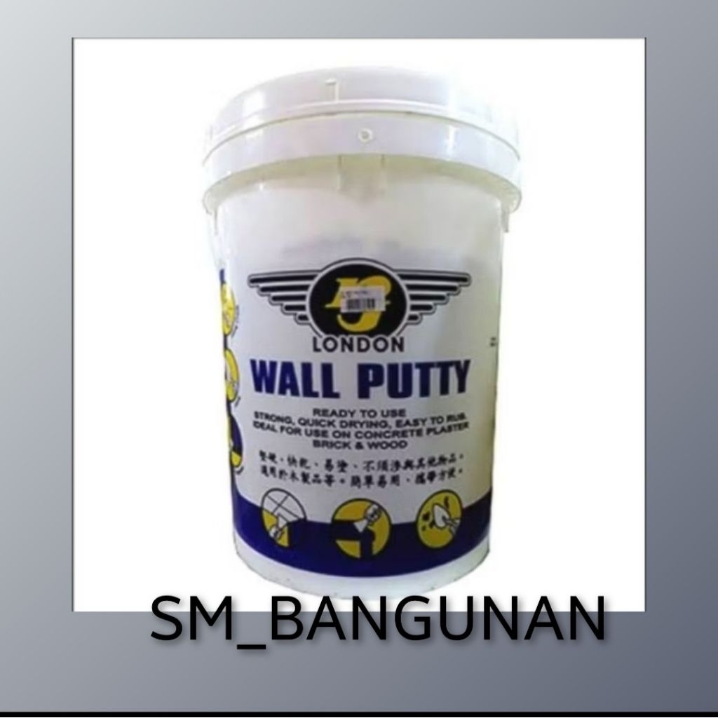 Jual Plamir Dempul Wall Putty RJ london UKURAN 25KG | Shopee Indonesia