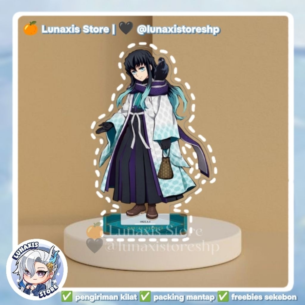 Jual Merch Akrilik Standee 15cm Kimetsu no Yaiba Demon Slayer Muichiro ...
