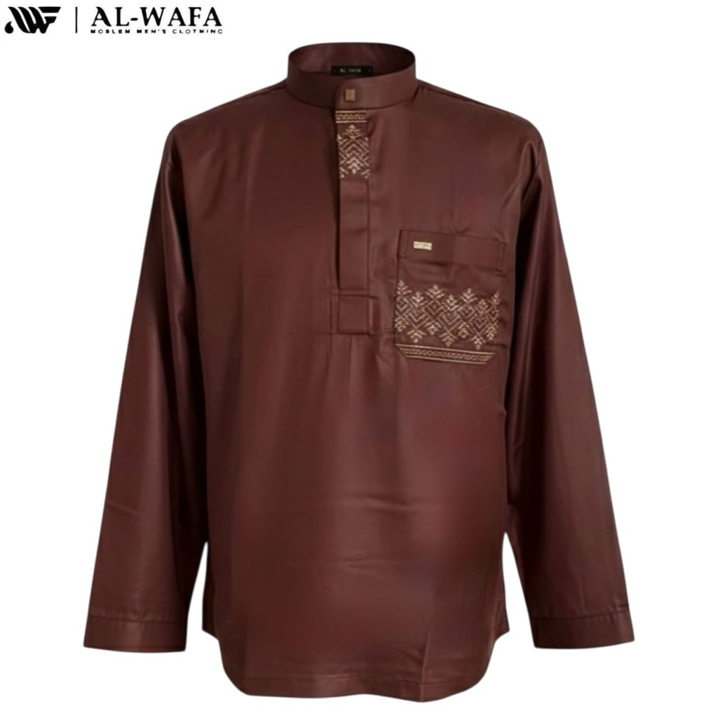 Jual Al-Wafa Koko Satin Bordir Warna (KK 0464 FS CUF BORDIR) | Shopee ...