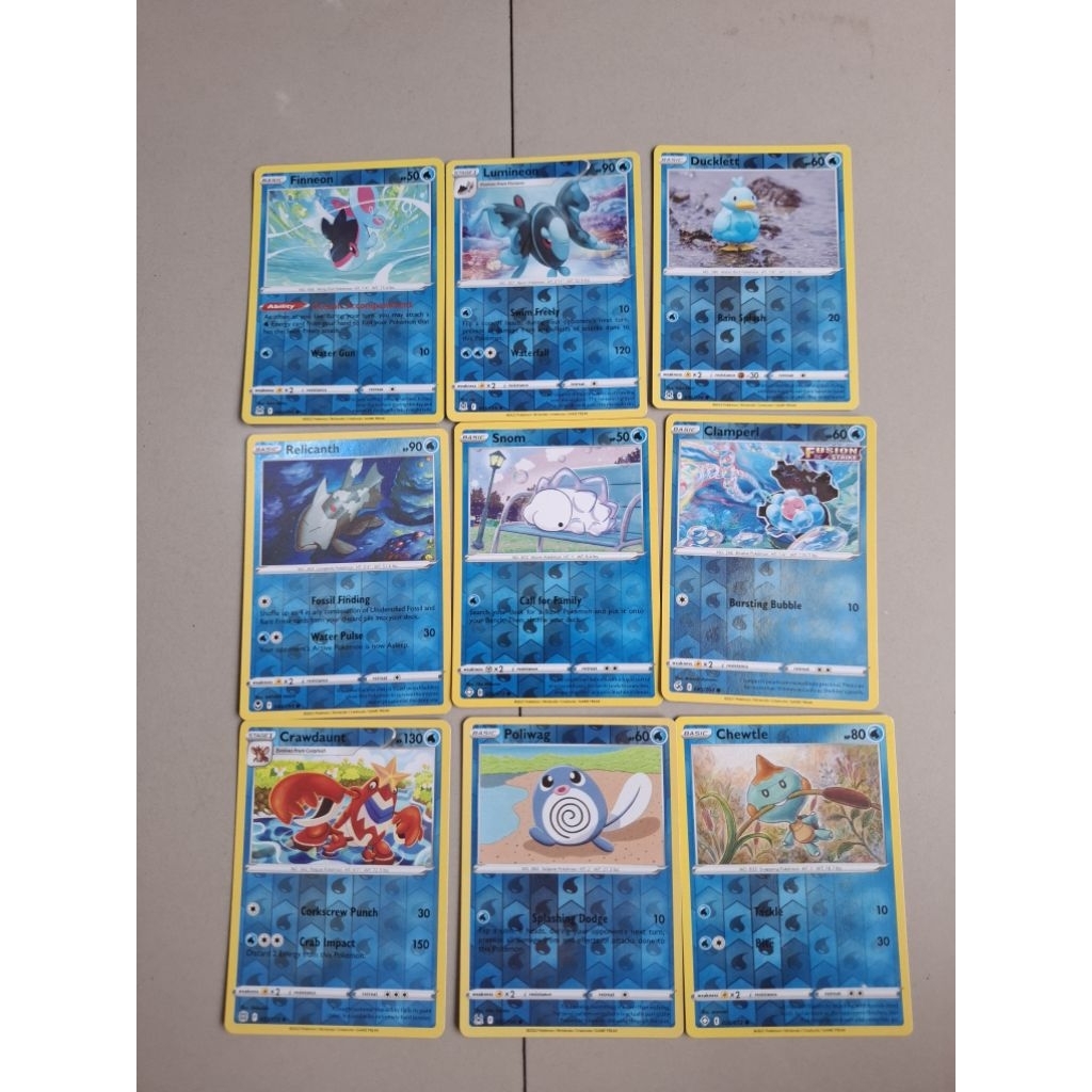 Jual kartu pokemon original holo reverse elemen water | Shopee Indonesia