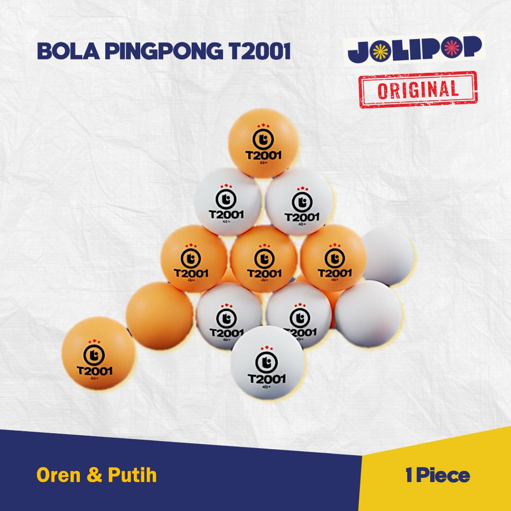 Jual T2001 Ping Pong Ball 40+ | 3 Star Bola Ping Pong | Tenis Meja ...